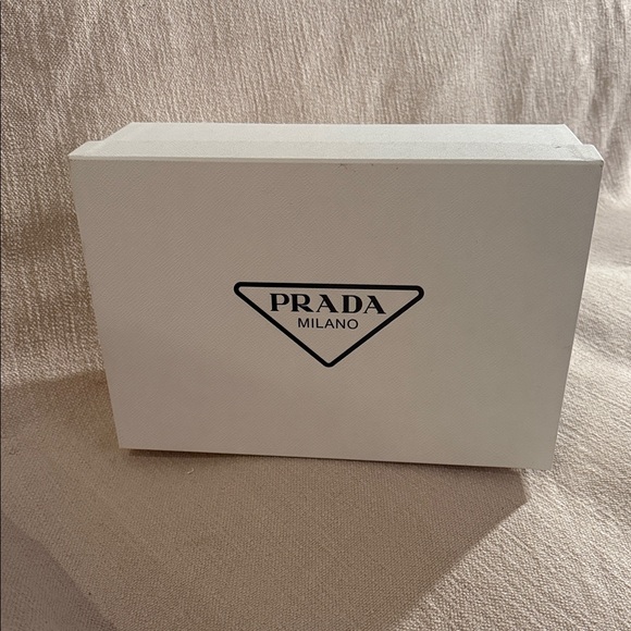 Prada | Accessories | New Prada Box White With Logo | Poshmark